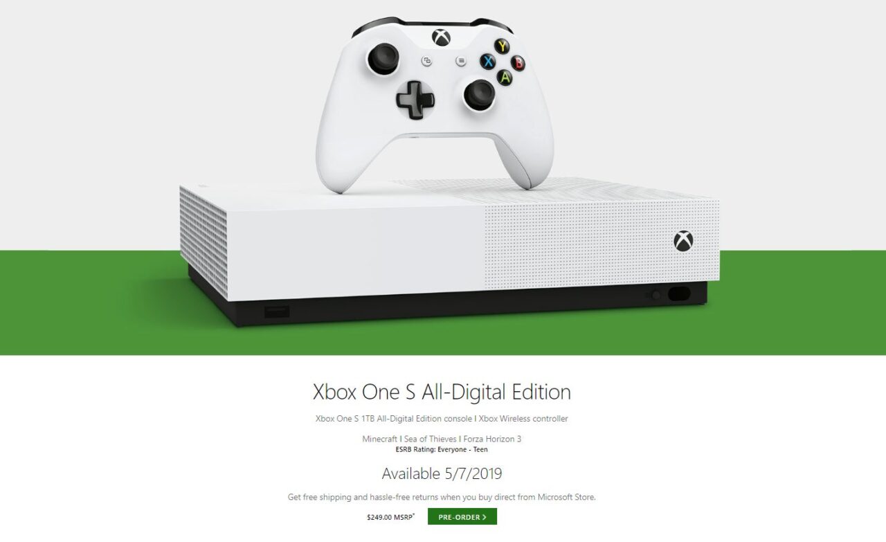 New Disc-Less Xbox One Coming In May, Will Cost $250 - Kotaku