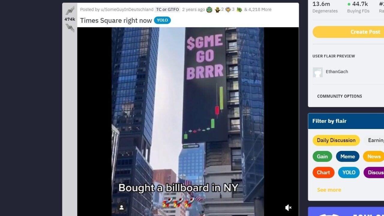 Reddit Sued Over Forum That Launched GameStop Meme Stock Mania - Kotaku