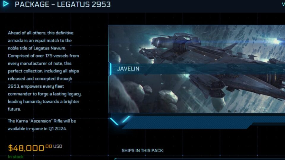 Star Citizen's 'Everything Pack' Costs $48,000 - Kotaku