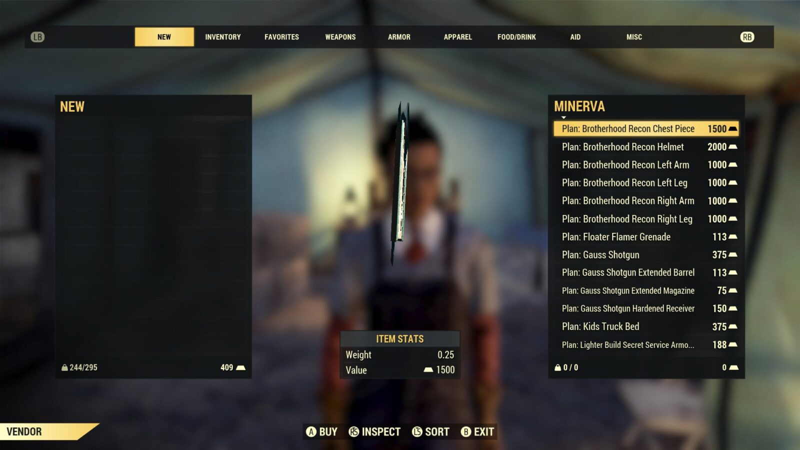 Fallout 76: Minerva’s Location And Inventory: Late July, 2024 - Kotaku