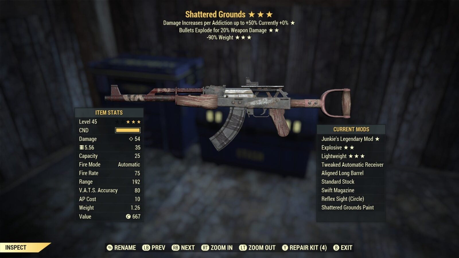 How To Get The Legendary Weapon Shattered Grounds In Fallout 76 - Kotaku