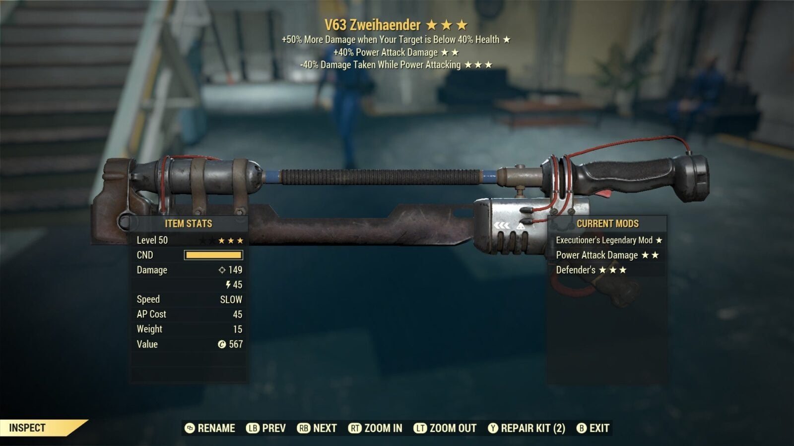 How To Get Fallout 76's Toughest Quest Weapon, V63 Zweihaender - Kotaku