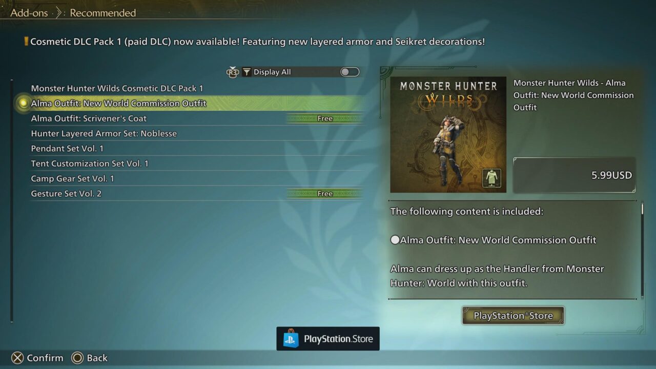 How To Change Alma’s Outfit And Glasses In Monster Hunter Wilds - Kotaku