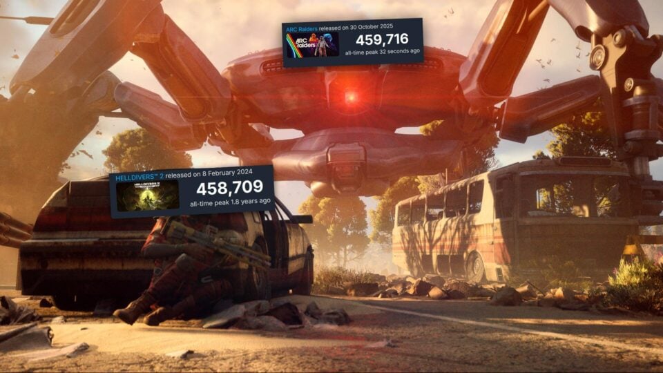 Arc Raiders Just Leapfrogged Helldivers 2’s All-Time Steam Record