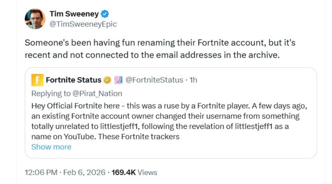Epic Calls 'Jeffrey Epstein Is Alive' Fortnite Conspiracy A Hoax