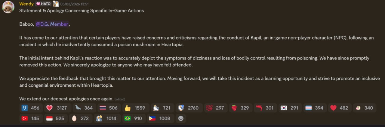 Steam Hit Heartopia Responds To Accusations Of 'Blatant Racism'