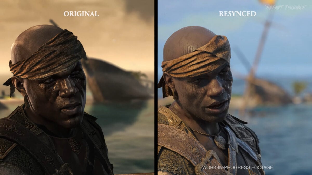 Assassin's Creed Black Flag Remake Comparison Screenshots