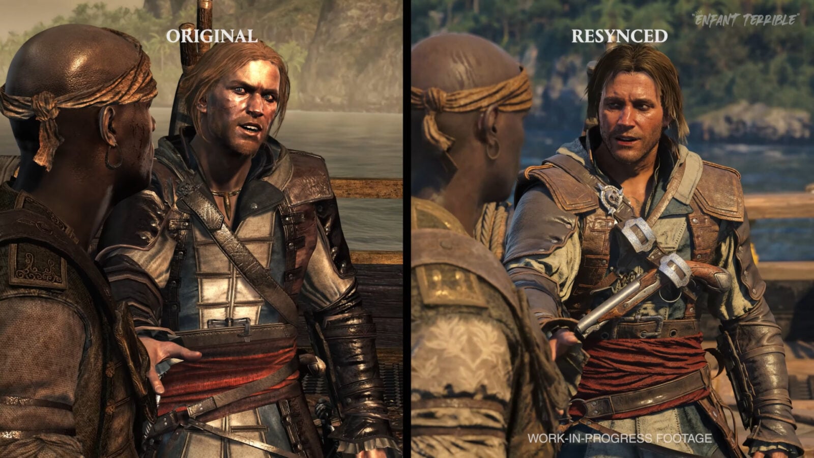 Assassin's Creed Black Flag Remake Comparison Screenshots