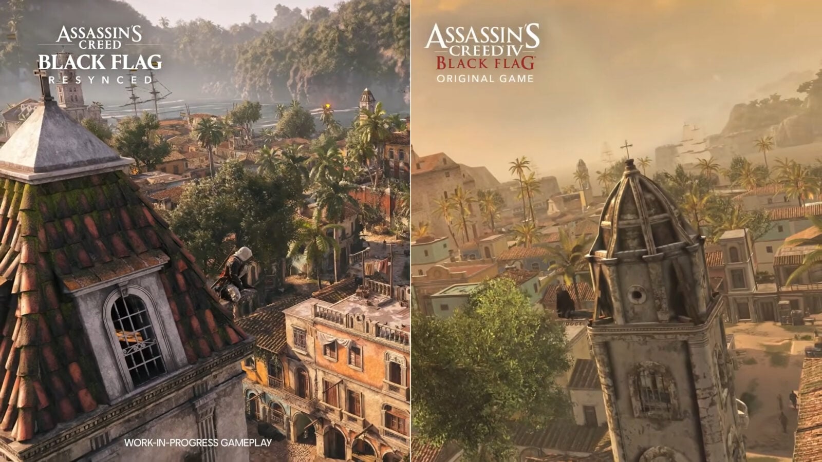 Assassin's Creed Black Flag Remake Comparison Screenshots