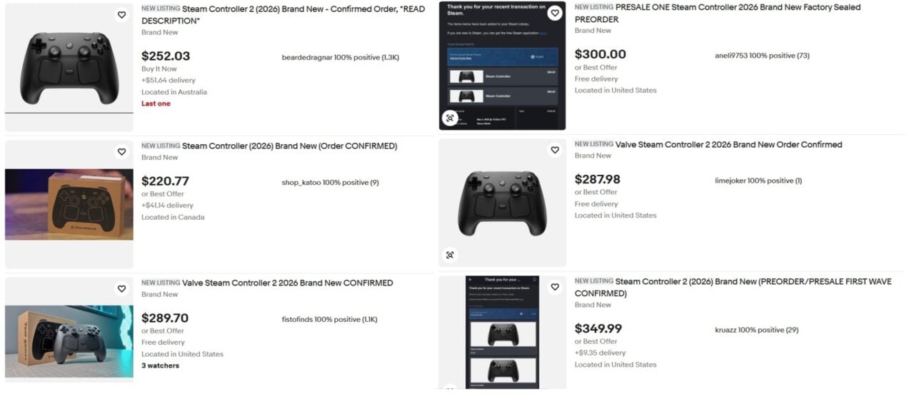 Scalpers Charge $300 For Steam Controllers After They Sell Out