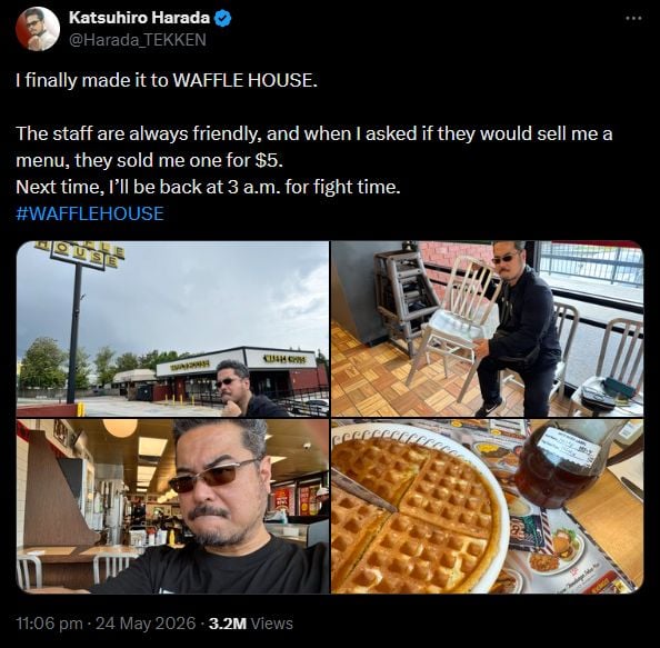 Tekken Director Katsuhiro Harada Finally Found A Waffle House
