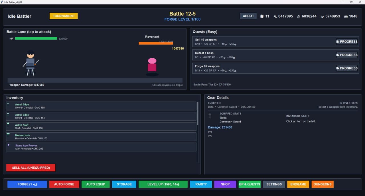 Idle Battler - Kotaku