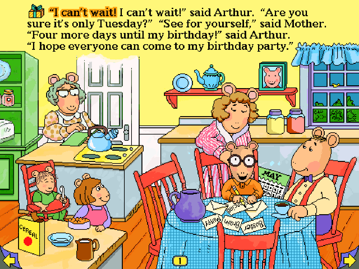 Living Books: Arthur's Birthday - Kotaku